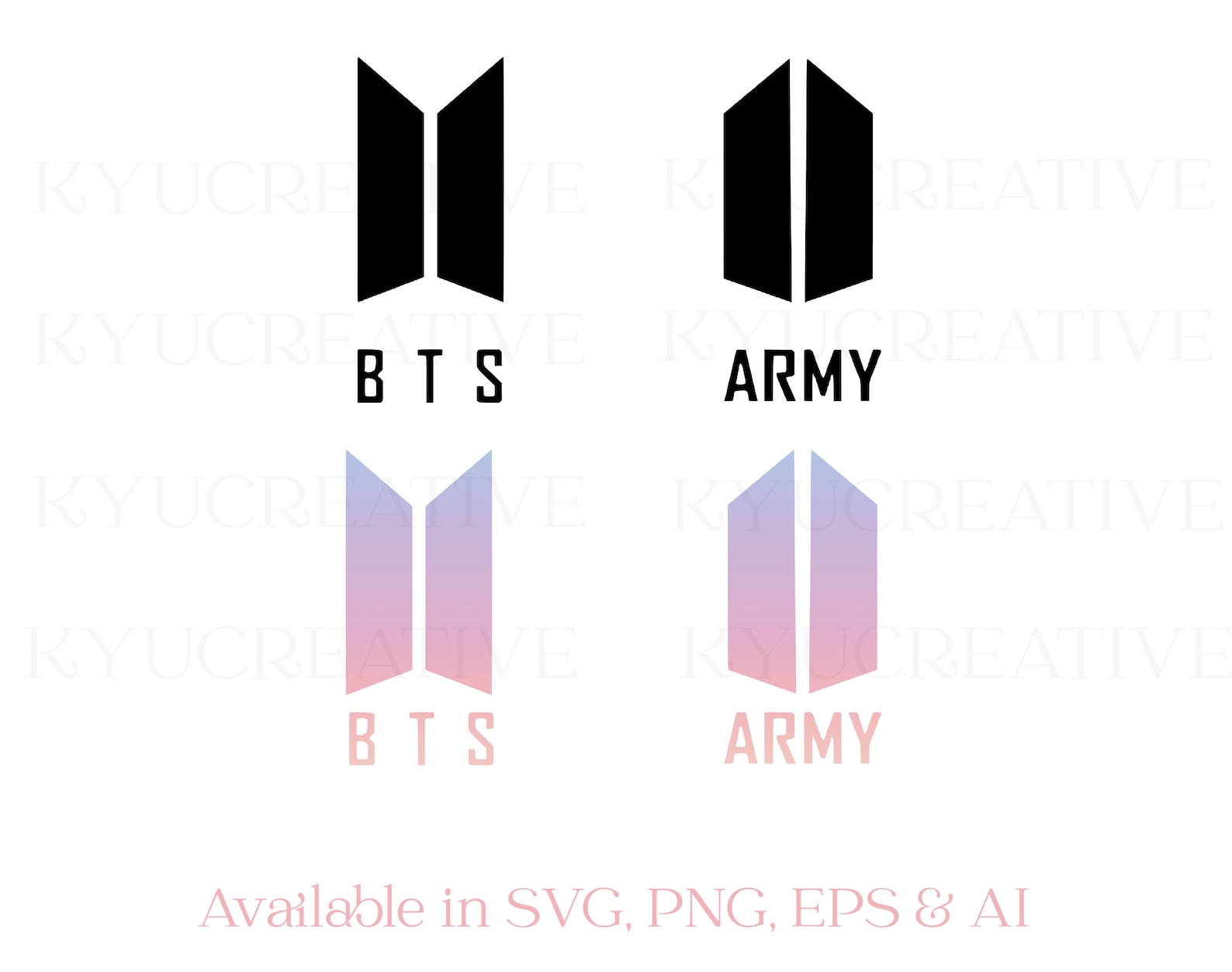BTS ARMY Logo Kpop SVG Vector File Bts Logo Cricut File Bts - Etsy