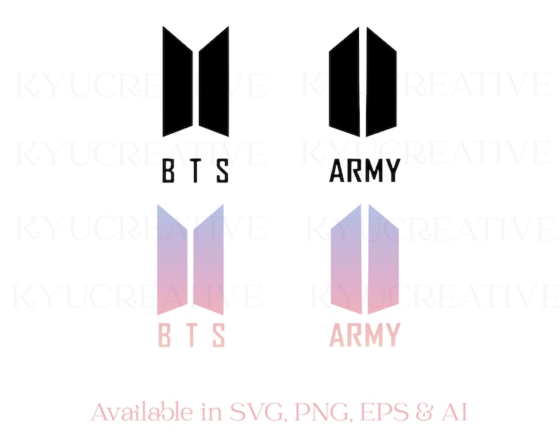 BTS ARMY Logo Kpop SVG Vector File Bts Logo Cricut Png - Etsy