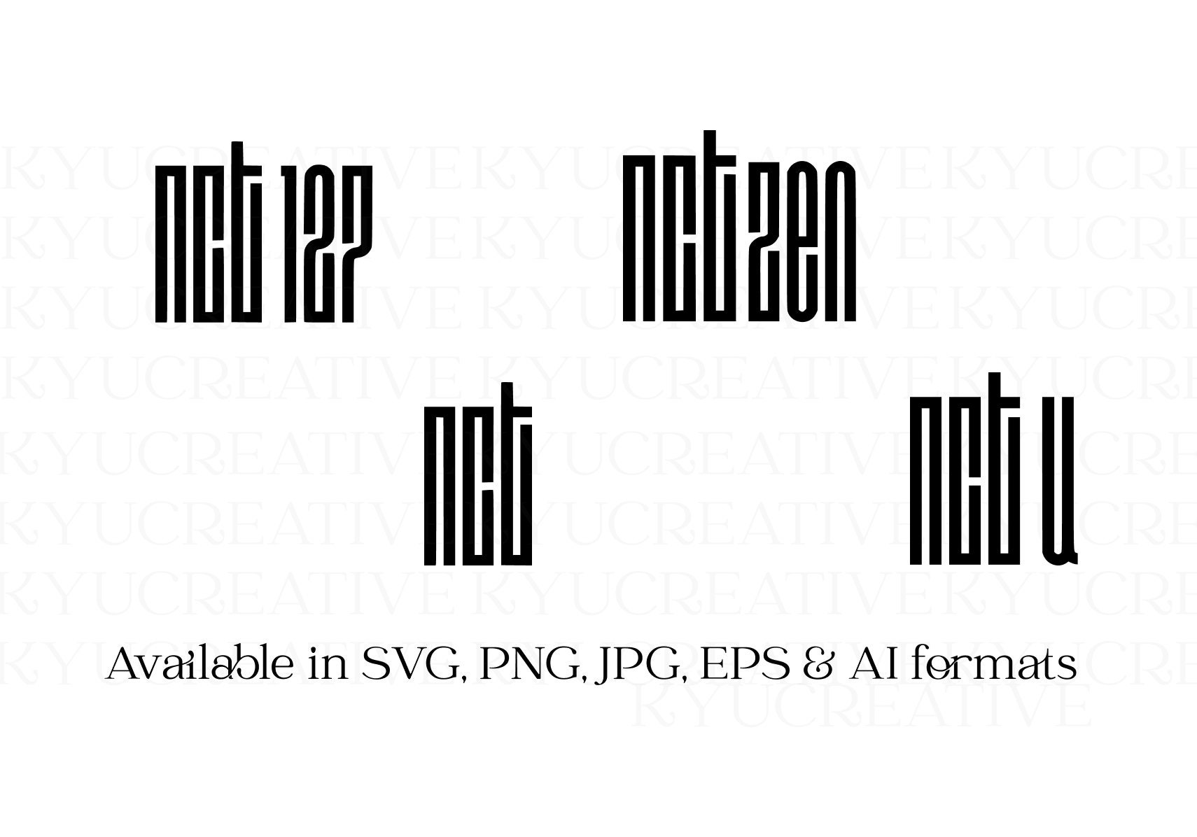 NCT Logo, Nct 127 Dream WayV SVG, NCT SVG Logo für Einkaufstasche, Kpop ...