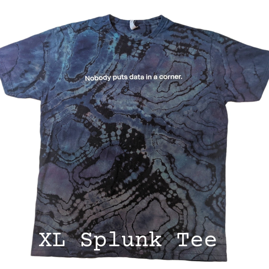 Reverse Geode Tie Dye Shirt, SPLUNK T Shirt, Men's XL, Splunk Tee ...
