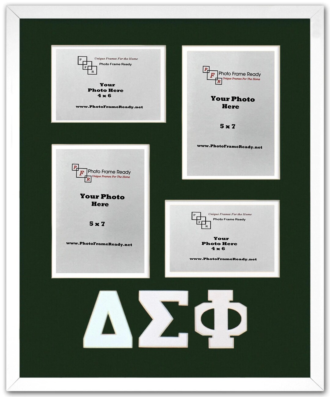 Delta Sigma Phi Fraternity Photo Collage Frame: Holds 4x6 and 5x7 ...