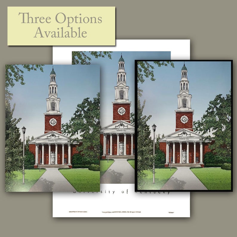 University of Kentucky Memorial Hall Framed Print for Wall Hanging ...