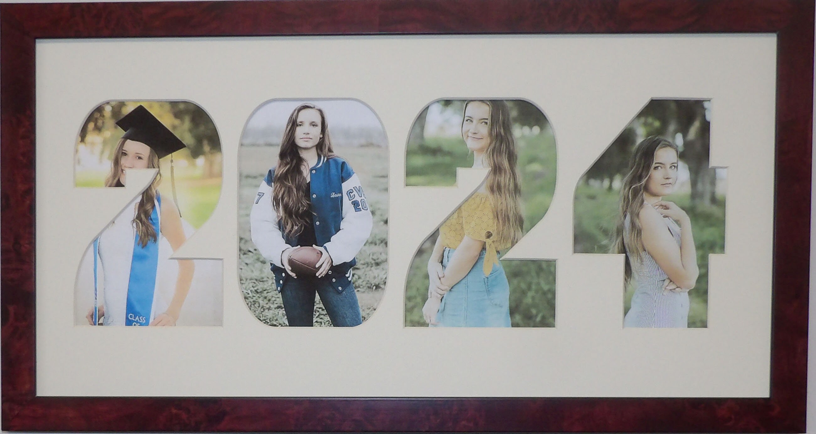 Graduation Year 2022, 2023, 2024 & 2025 Collage Photo Frame for 4 - 5x7 ...