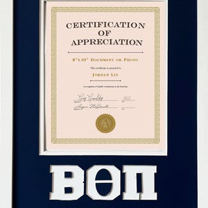 Beta Theta Pi Fraternity: Certificate or Photo Frame Wall Mount With ...