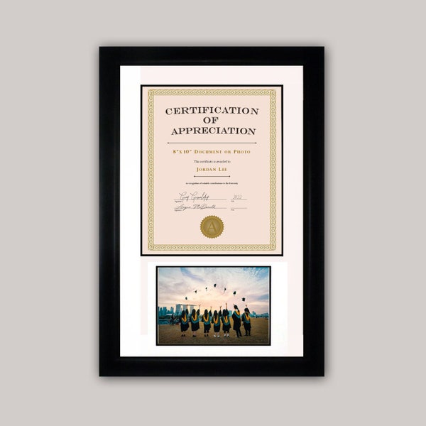 Vertical Certificate Frame - Etsy