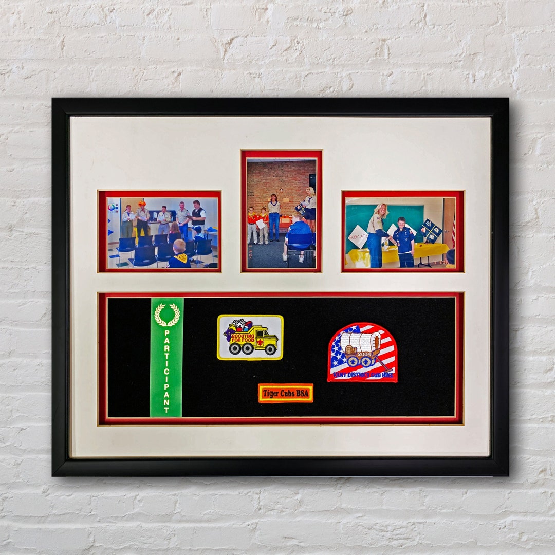 Recognition Award and Patch Shadow Box Picture Frame 22.5 X 18.5 - Etsy