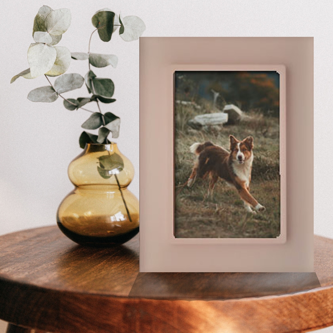 Blush Pink Acrylic 5x7 Tabletop Frame, Also Available in 4x6 and 8x10 ...