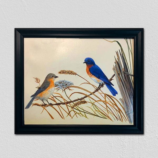 Blue Bird Art - Etsy