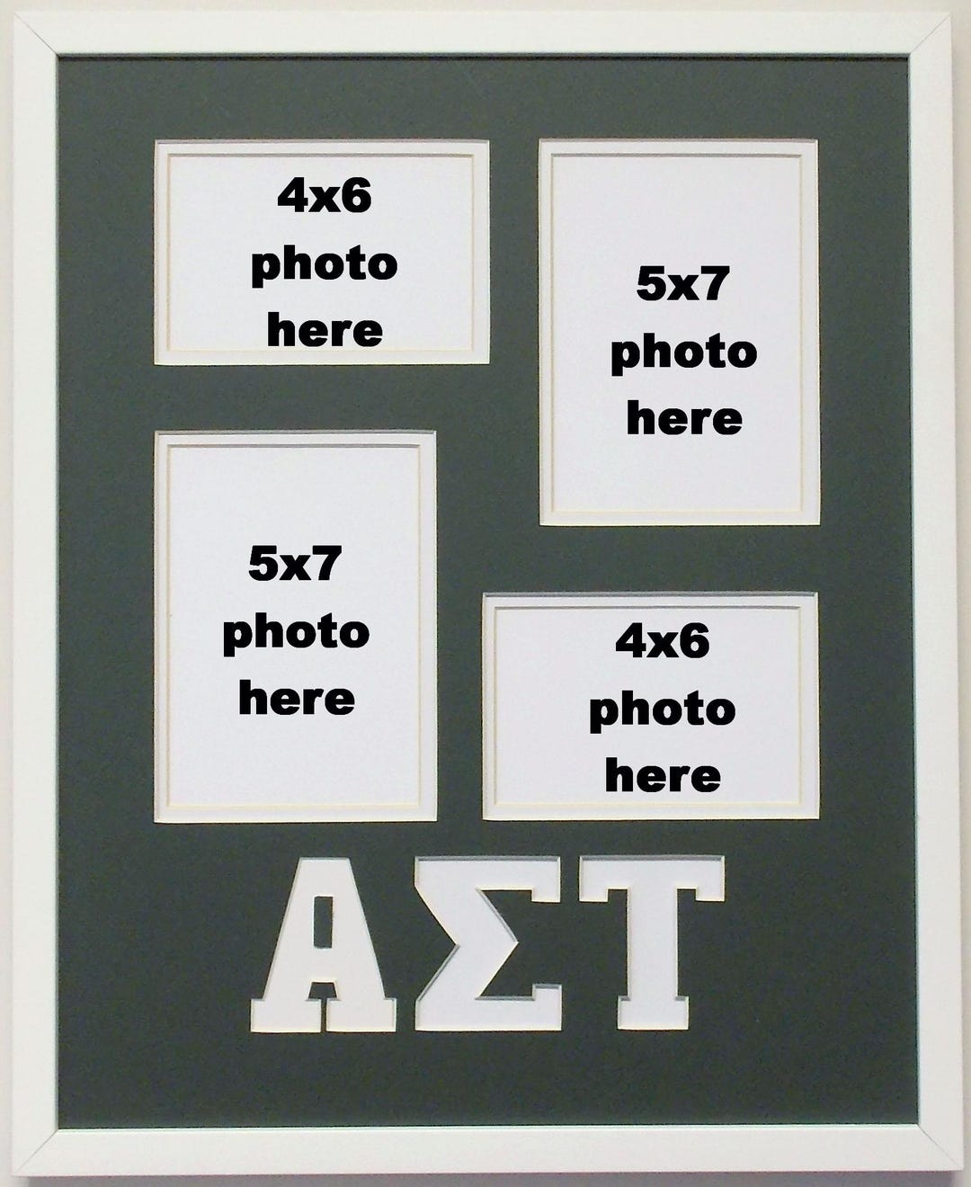 Alpha Sigma Tau Sorority Collage Frame: 4x6 & 5x7 Photos. Wall Mount - Etsy