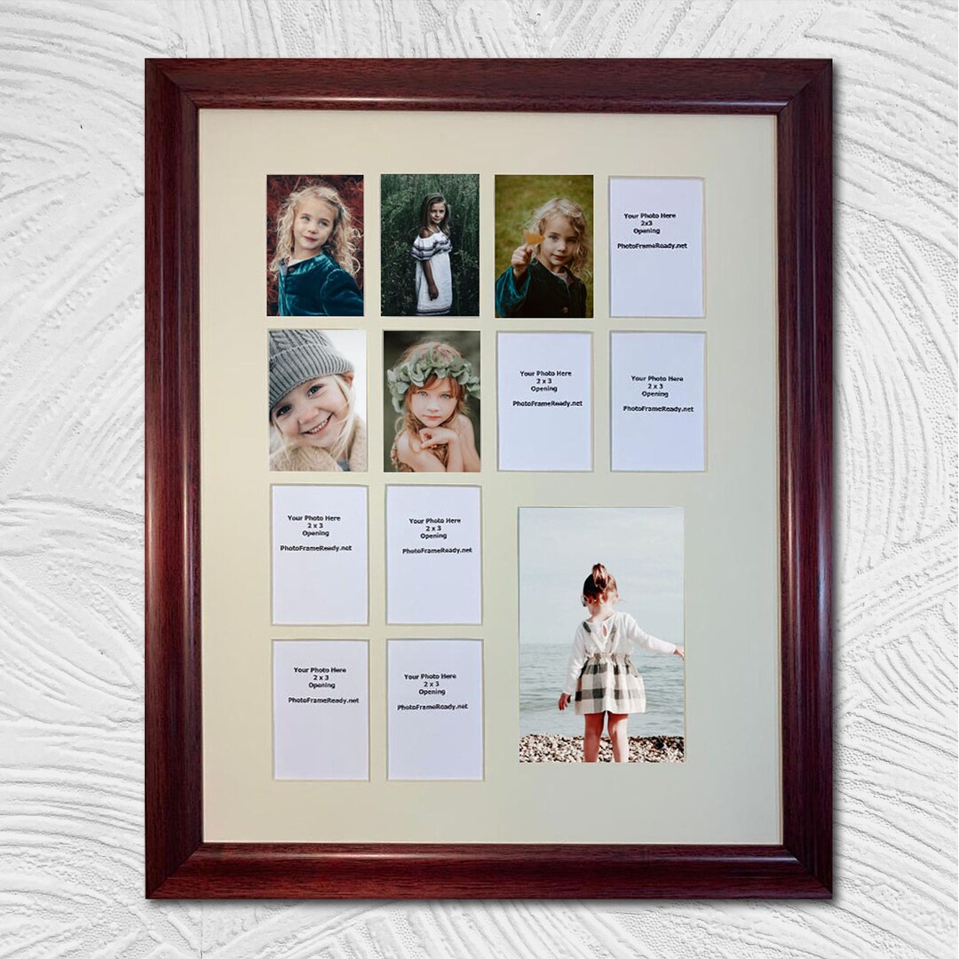 Multiple Opening Photo Frame With Twelve 2x3 Wallet Size - Etsy