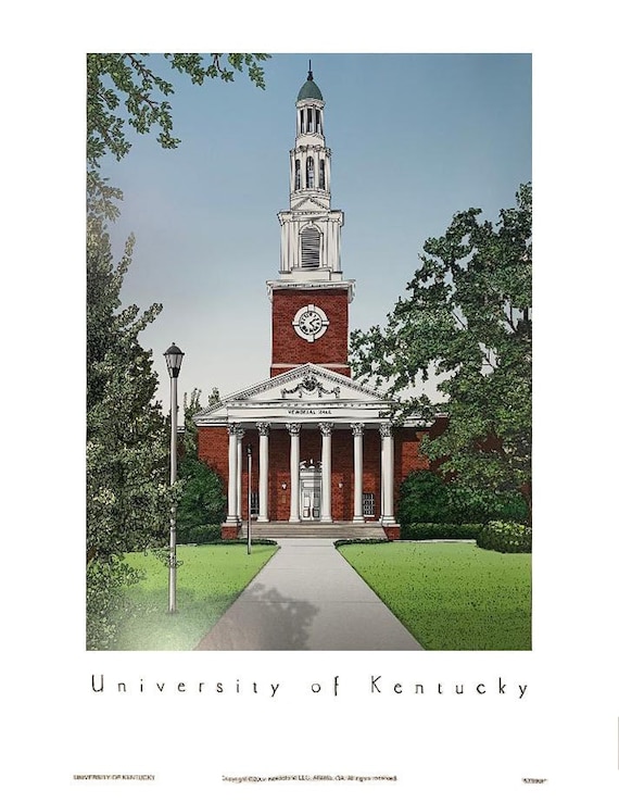 University of Kentucky Memorial Hall Framed Print for Wall - Etsy