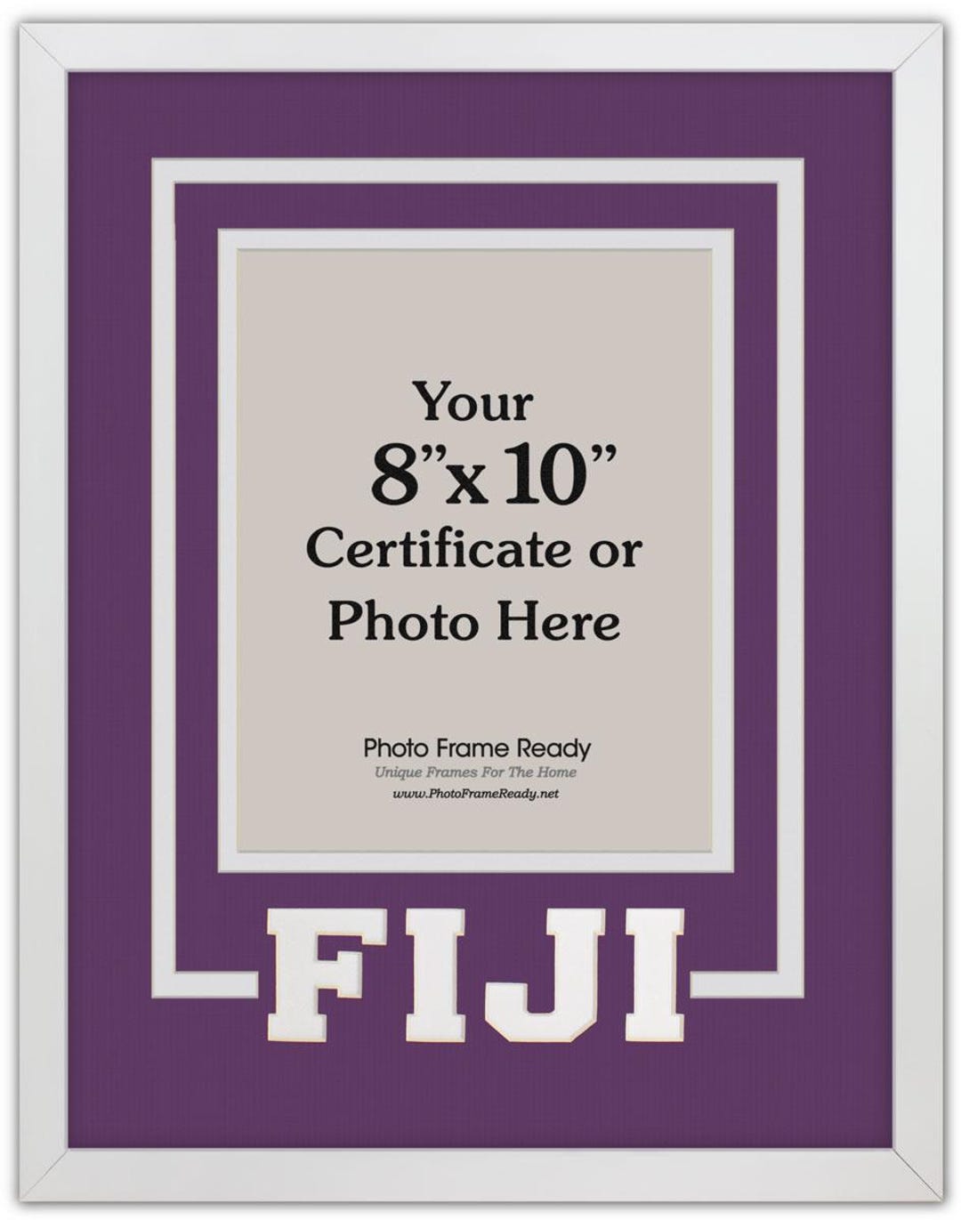 Phi Gamma Delta-fiji Deluxe Certificate Photo Frame 12.5 X 13.5 With ...