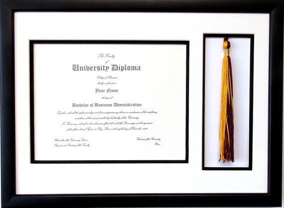Graduation Diploma Certificate Document 8.5x11 With Tassel - Etsy