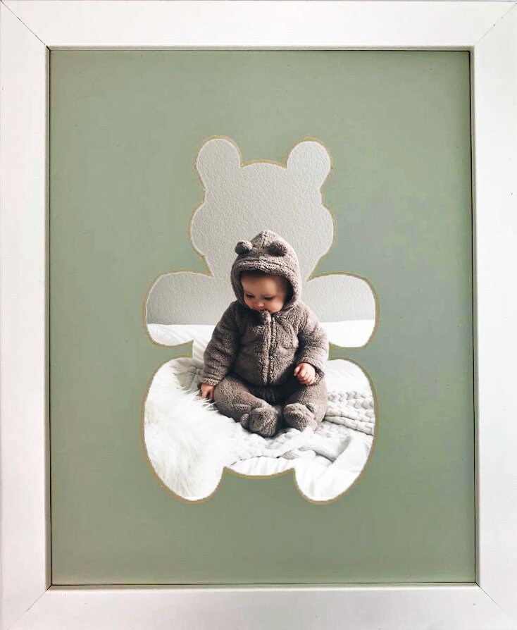 Teddy Bear Picture Frame 8x10 - Etsy