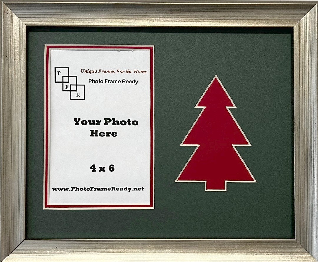 Red Christmas Tree Table Top Photo Frame 8x10 for 4x6 Photo - Etsy