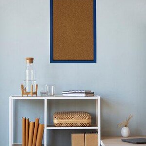 Colorful Wood Framed Cork Bulletin Board - Handmade in USA - Etsy