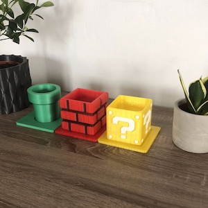 Super Mario Planters Flower Pots Super Mario Planter Office Decoration ...