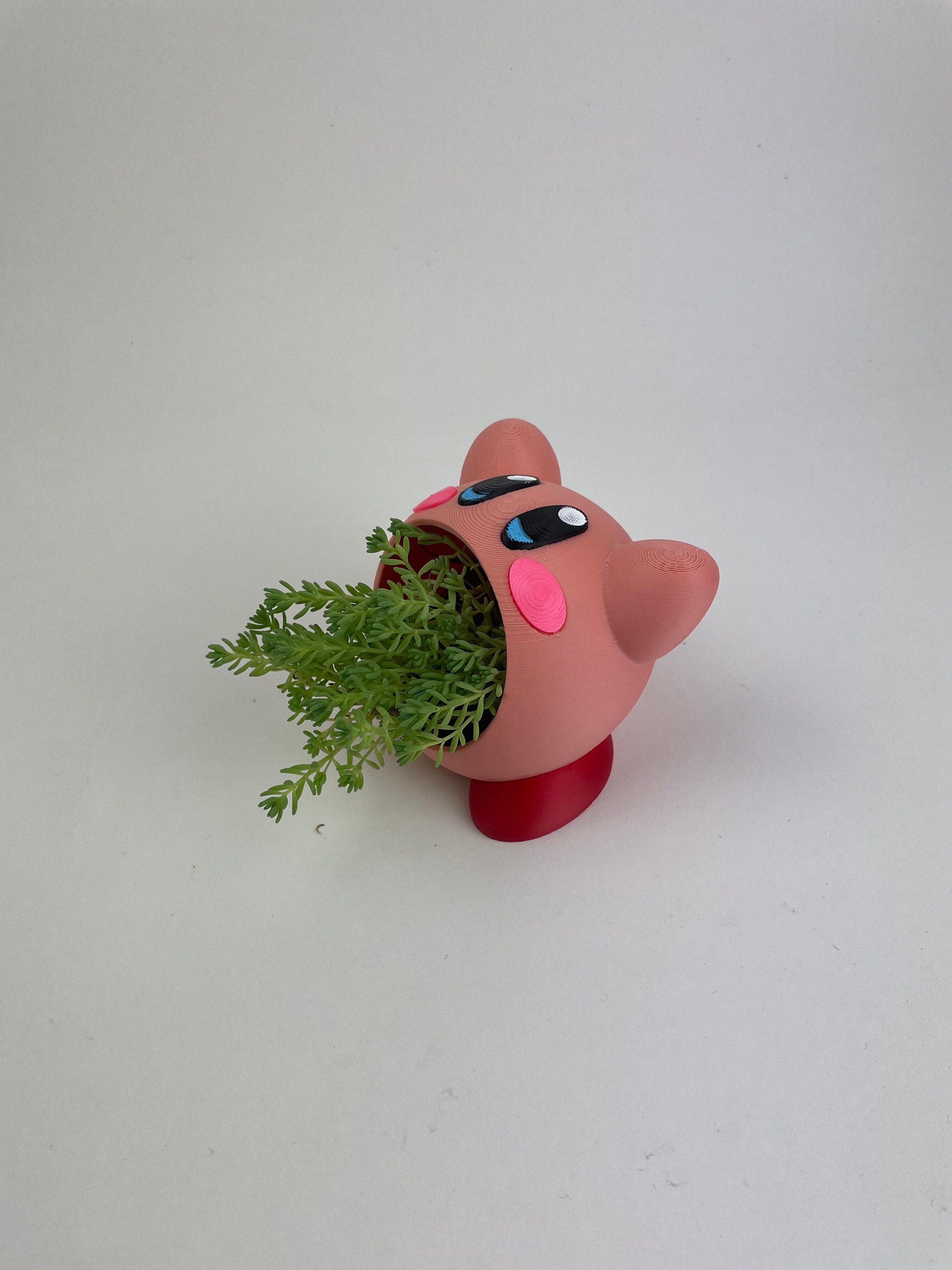 Kirby Planter Gift for Him Succulent Planter Home Decor Cute Planter ...