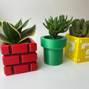 Super Mario Planters Flower Pots | Super Mario Planter | | Office Decor ...