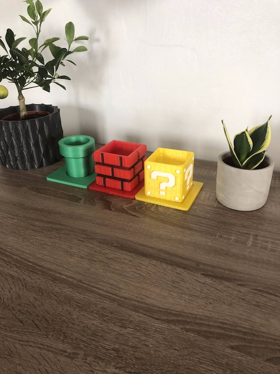 Super Mario Planters Flower Pots Super Mario Planter | Etsy