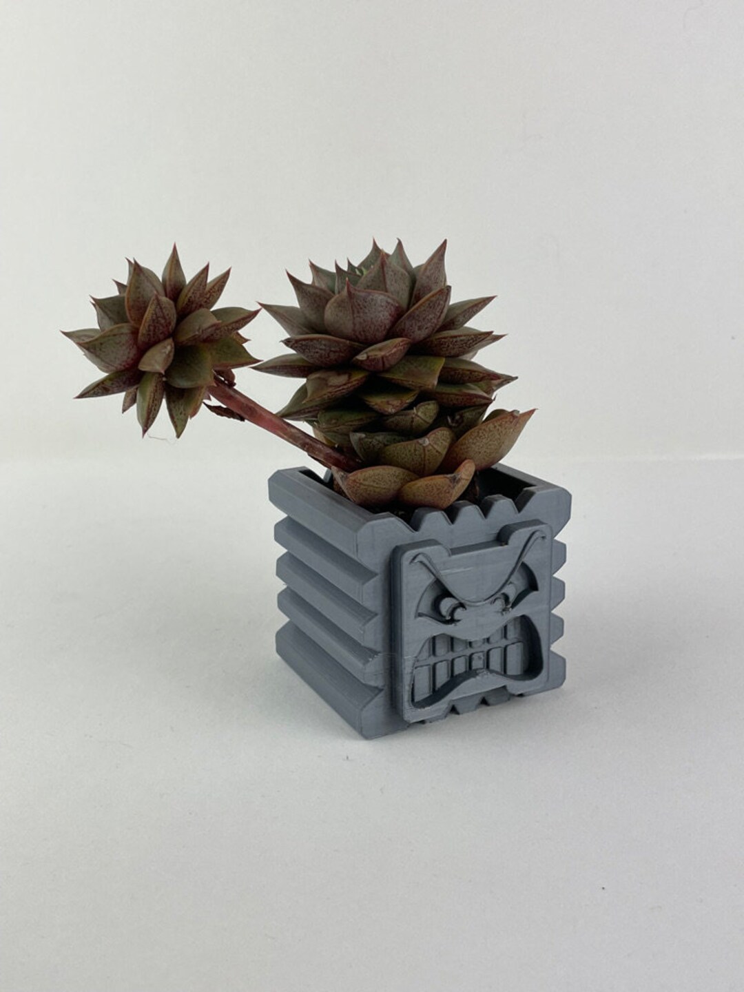 Super Mario Bros Thwomp Block Planter| Flowerpot | Super Mario Plant ...