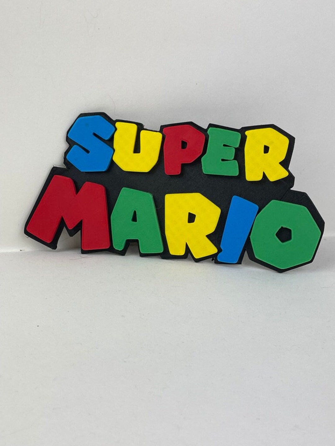 Super Mario | Super Mario 3D Logo | Fun Mario Decor | Fun Mario Gift - Etsy