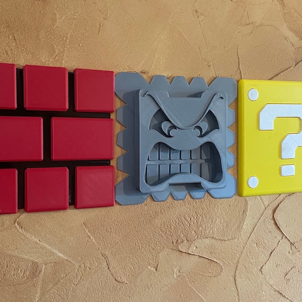 Mario Brick Wall Shelf - Etsy