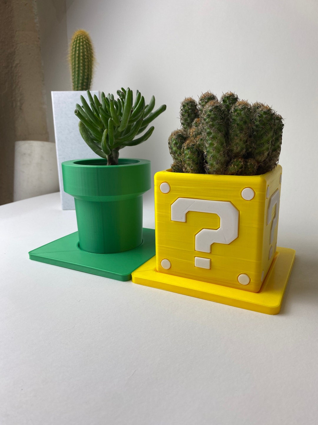 Super Mario Planters Flower Pots | Super Mario Plant | | Office Decor ...