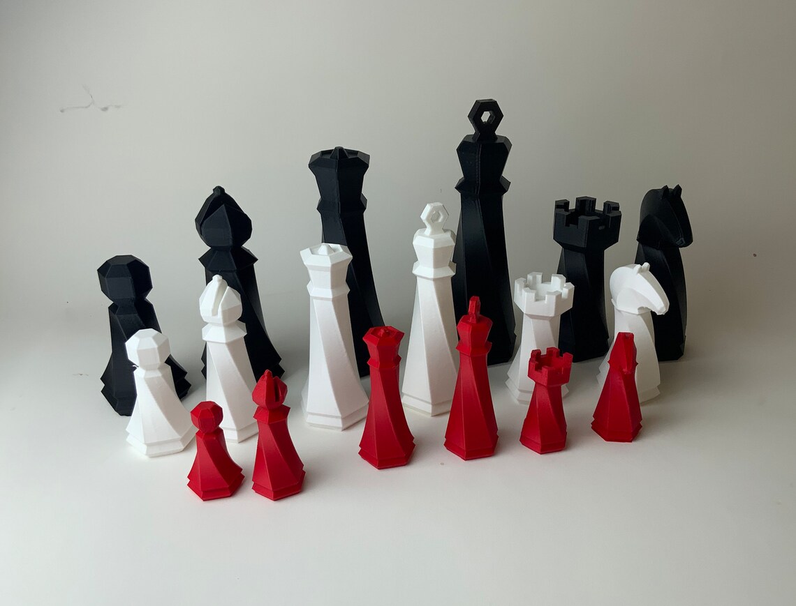 Set / Whole 6 Pieces Set of Elegant Chess Pawns - Classic Game Pieces ...