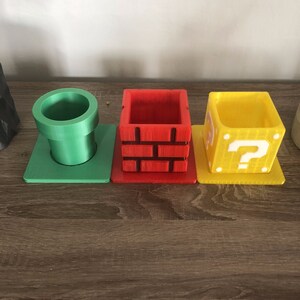 Super Mario Planters Flower Pots Super Mario Planter Office Decoration ...
