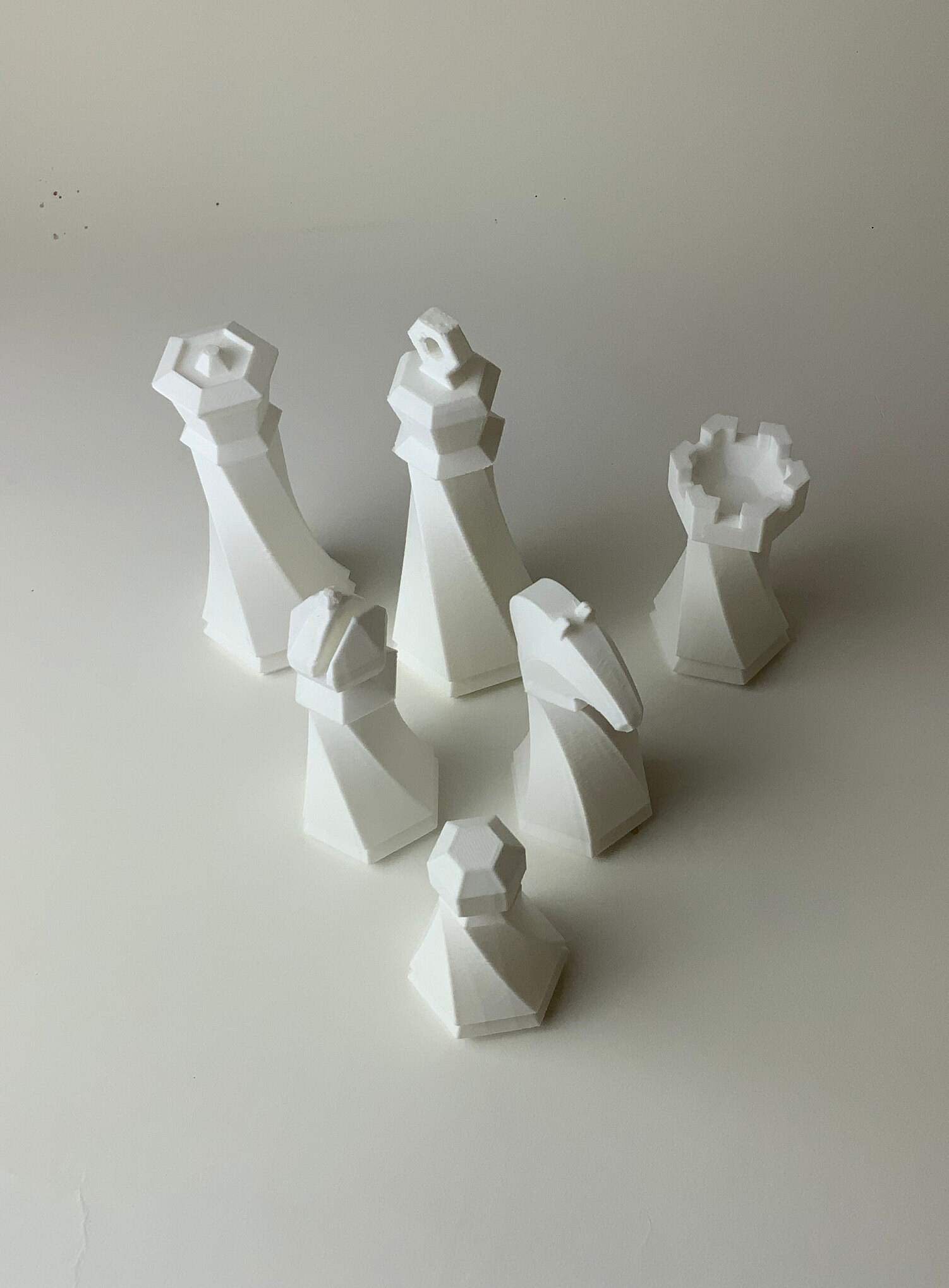 Set / Whole 6 Pieces Set of Elegant Chess Pawns - Classic Game Pieces ...