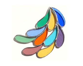 Stained Glass Raindrops - Etsy