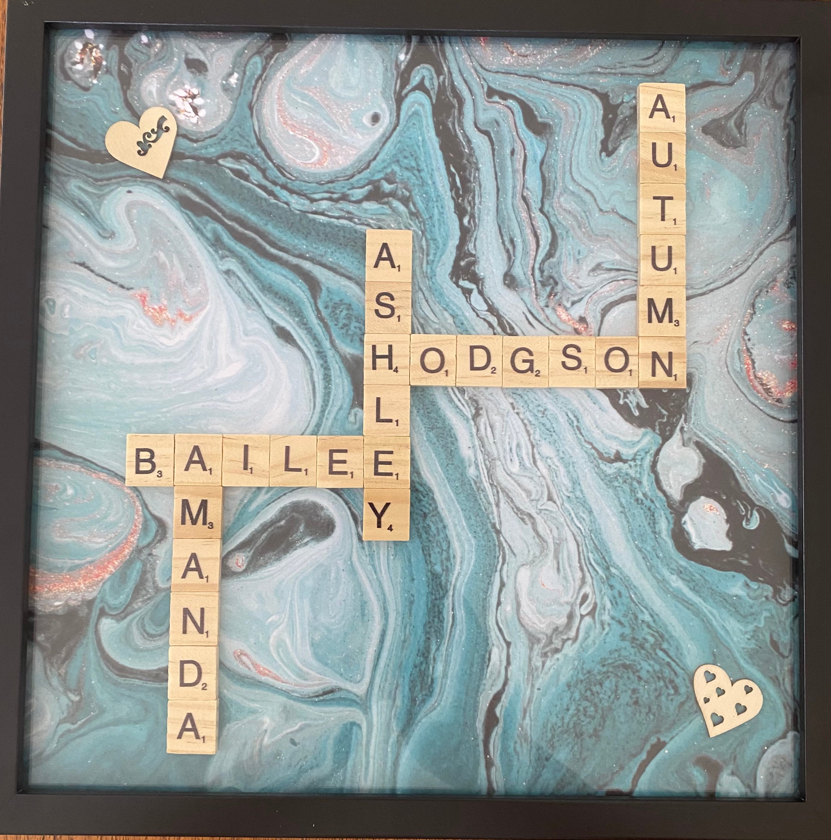 Custom Scrabble Boards With Frame - Etsy Australia