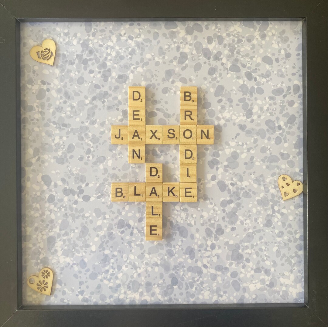 Custom Scrabble Boards With Frame - Etsy Australia