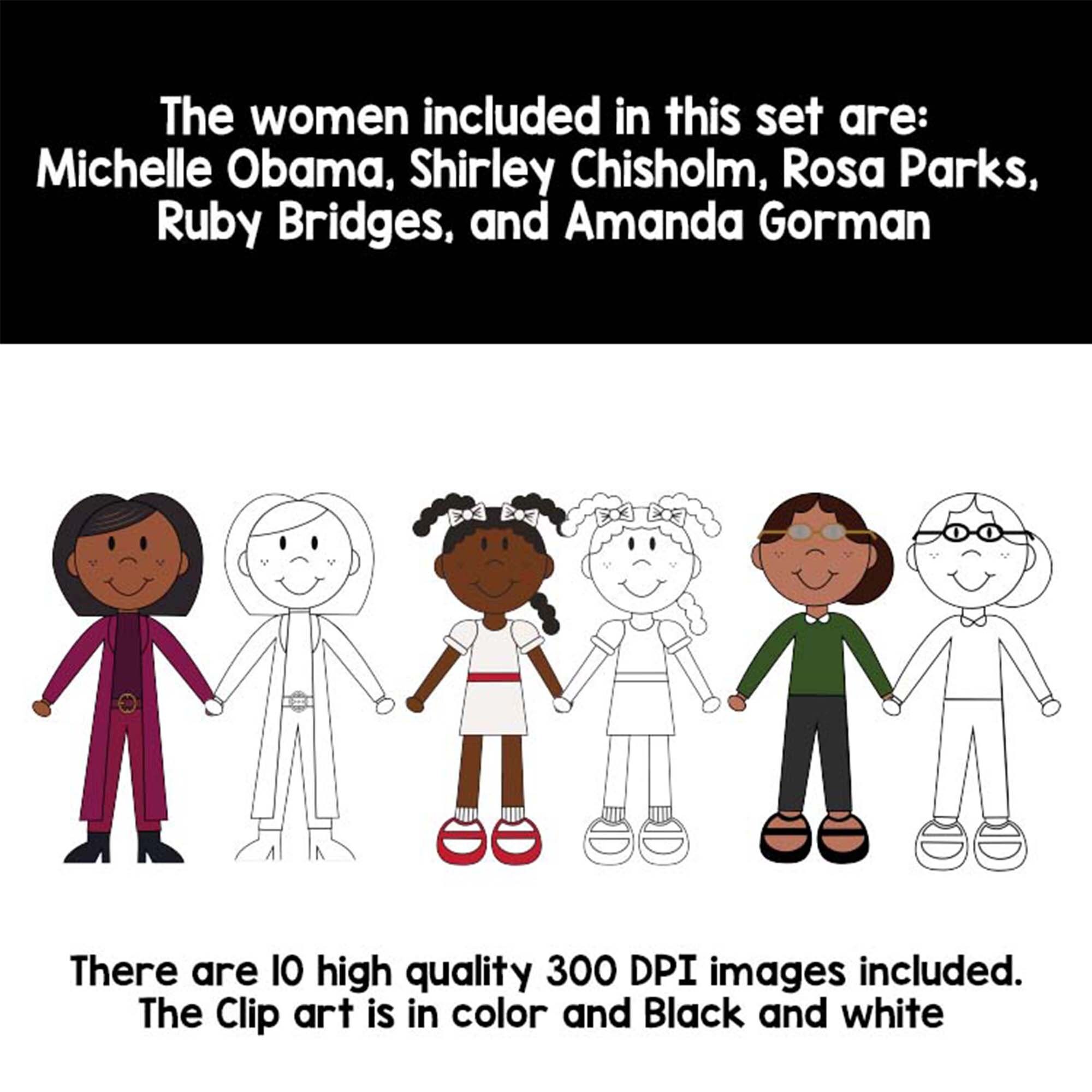 Black Woman Clip Art, Black Girl Clip Art, Kids Illustration, African ...