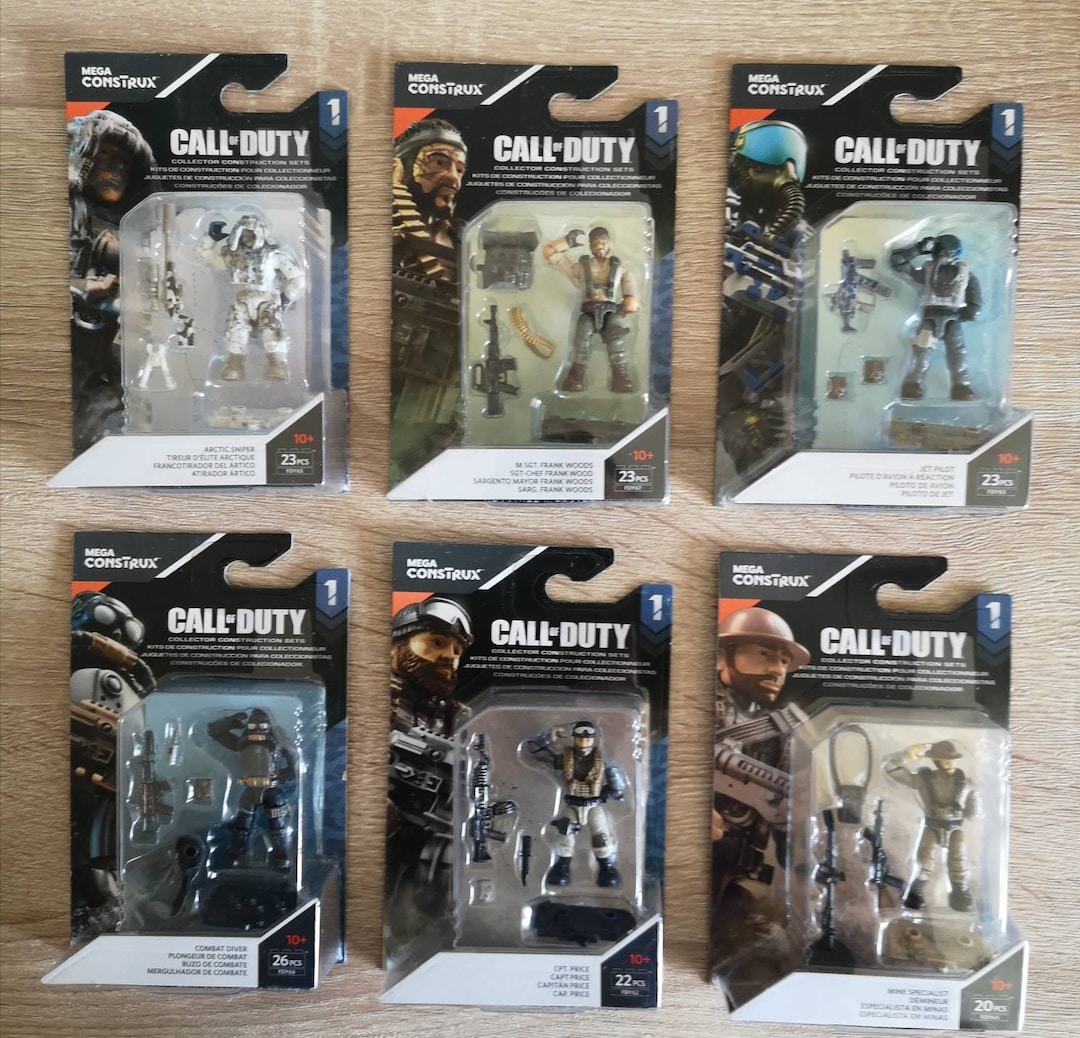 Call of Duty Mega Construx Complete Sets. All 6 Figures From Series 1 ...