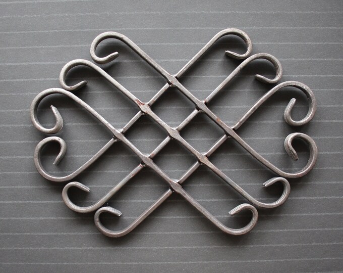 Decorative Metal Rosette, Steel Detail for Fences, Forged Steel ...