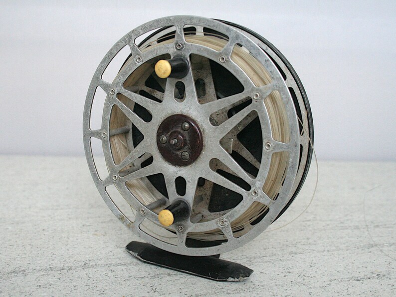 Vintage Fishing Rod and 2 Old Reels - Etsy