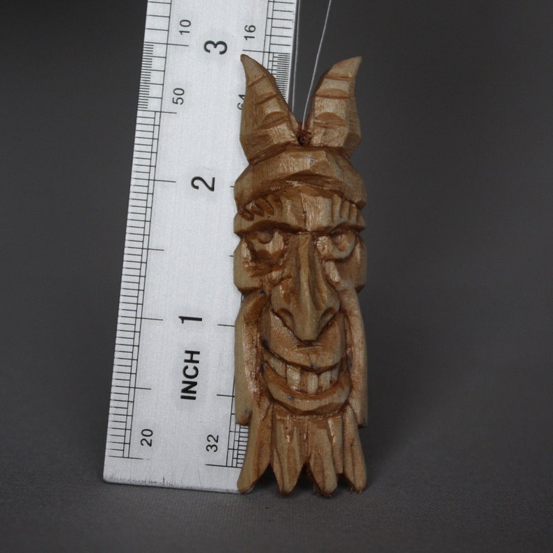 Lithuanian Miniature Shrove Tuesday Masks, Wooden Souvenir Devil Masks ...