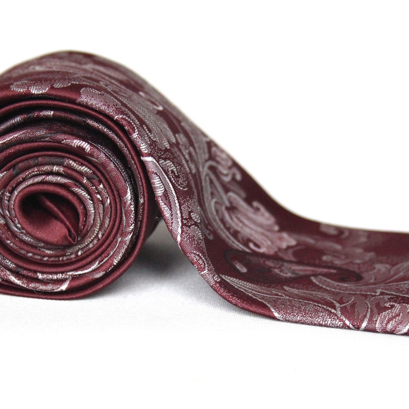 Burgundy Tie - Etsy