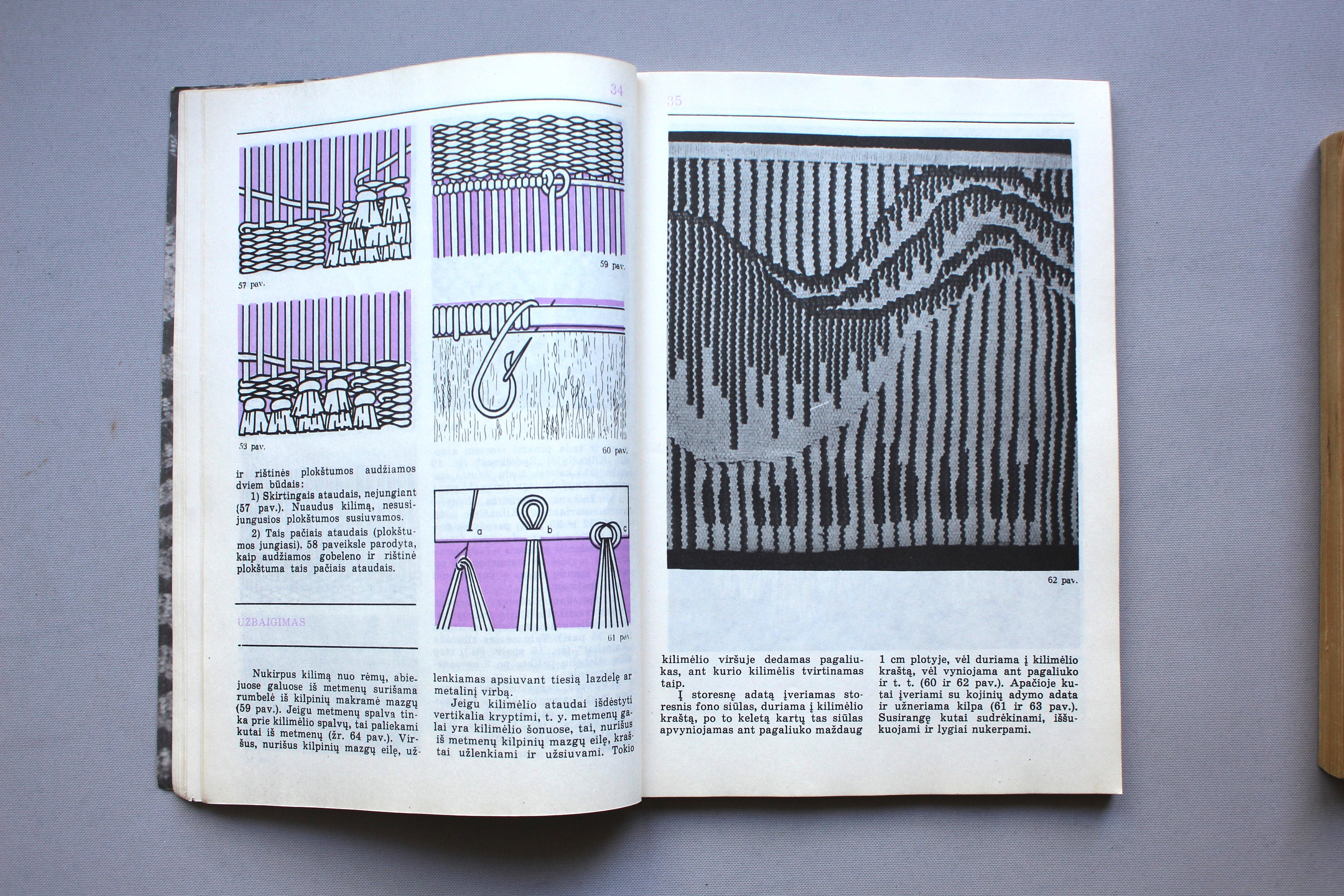 Lithuanian Book, Handicraft Book, Weaving and Tying - Etsy