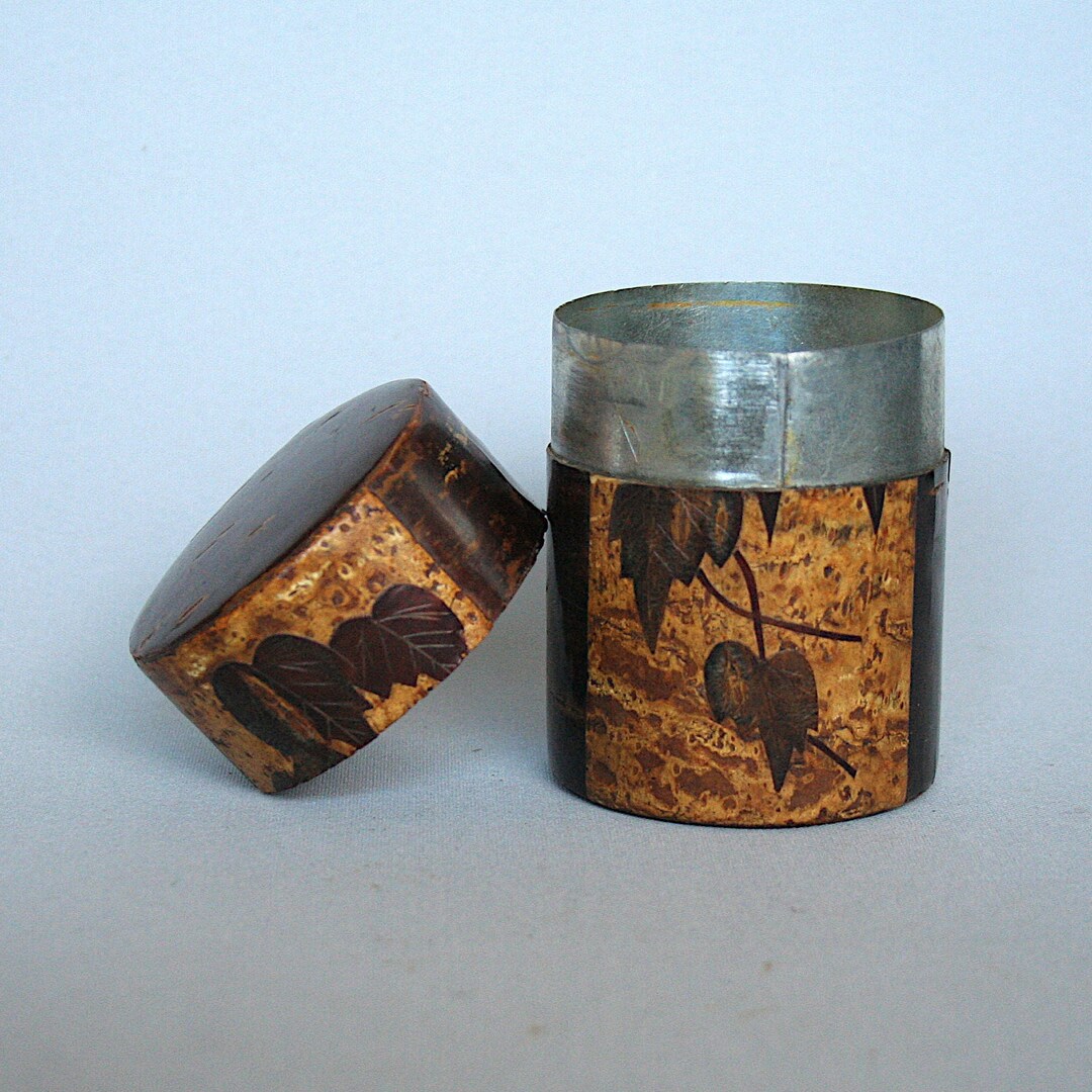 Vintage Small Box Decorated With Birch Bark - Etsy