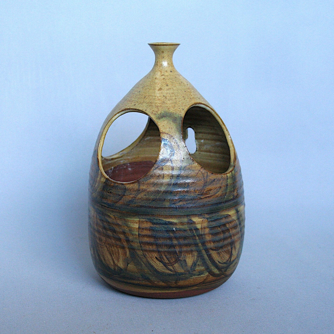 Ceramic Hanging Vase, Vintage Wall Vase - Etsy