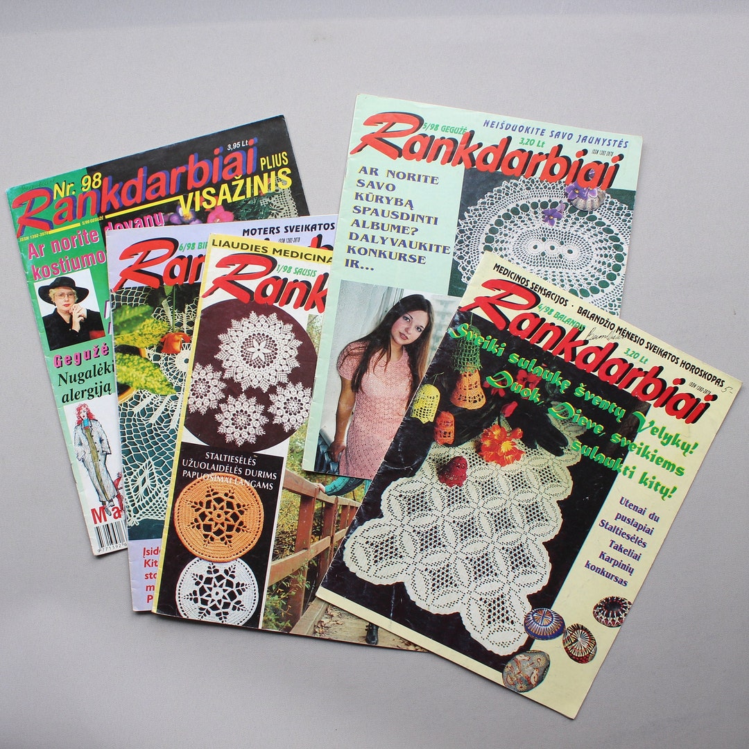 Vintage Lithuanian Craft Magazines, Lithuanian Magazines, Lithuanian ...
