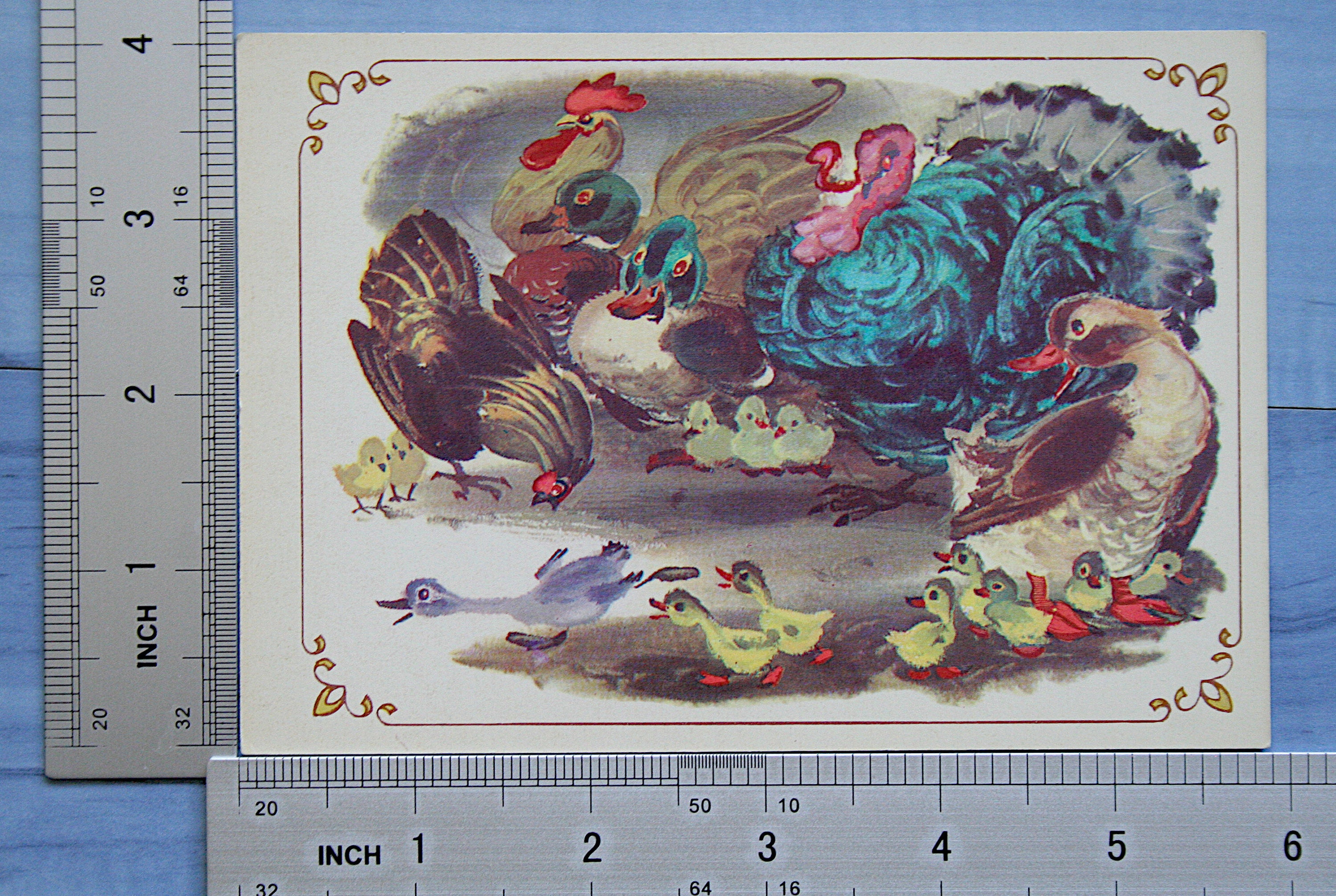 The Story by H.c.andersen the Ugly Duckling in a Postcard Format, Set ...