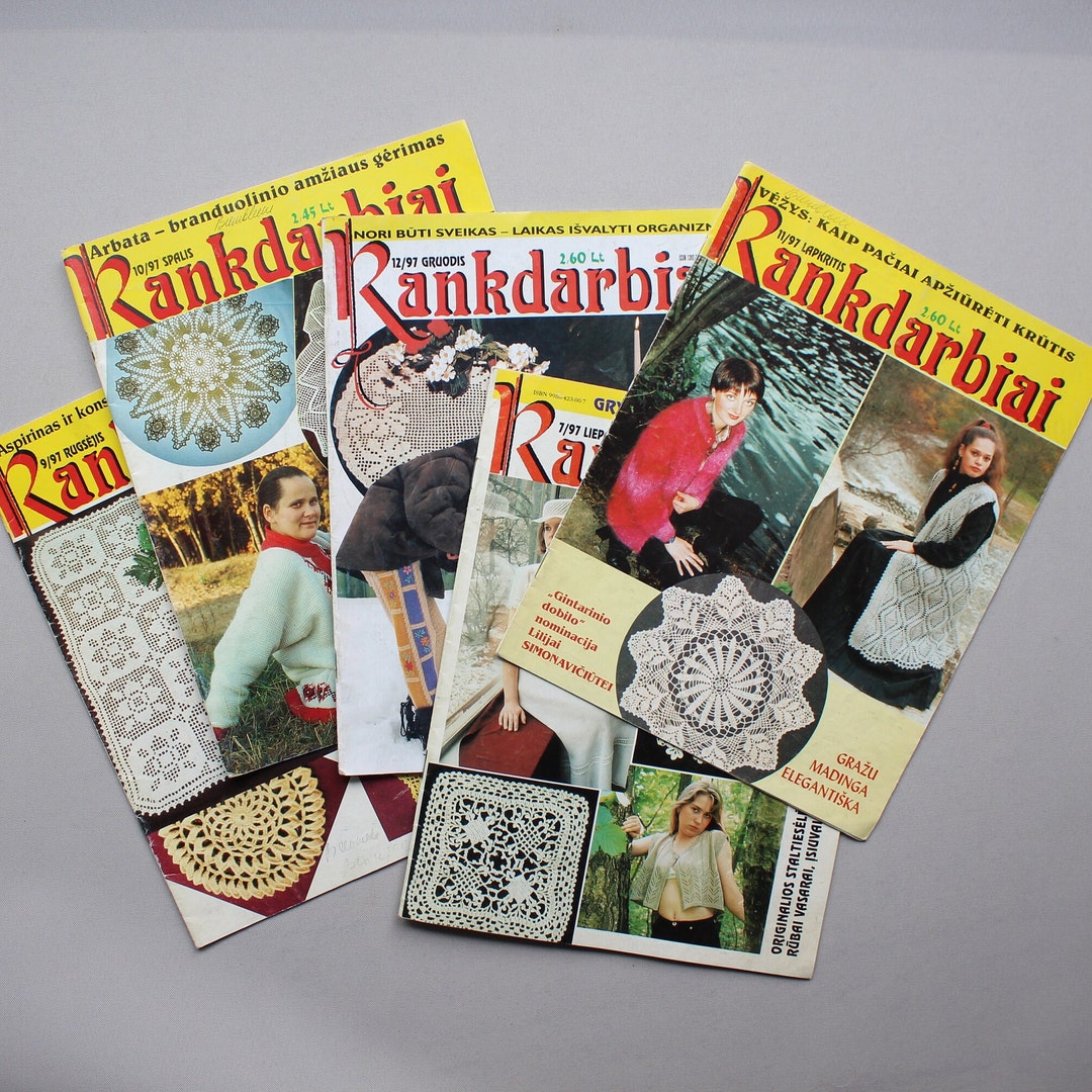 Vintage Lithuanian Craft Magazines, Lithuanian Magazines, Lithuanian ...