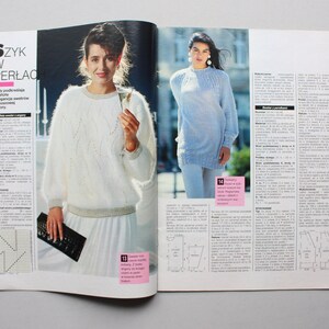 Vintage Sandra Knitting Magazines: 1991 Polish Handicraft Patterns - Etsy