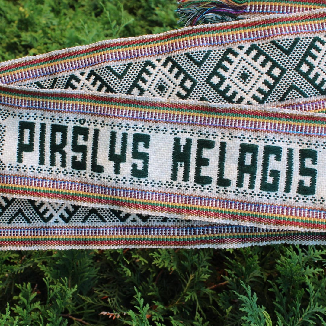Lithuanian Woven Sash,lithuanian Weeding, Weeding Decoration, Baltic ...