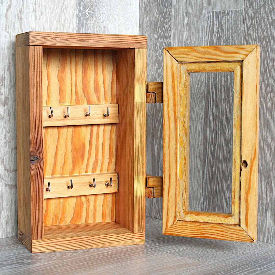 Vintage Wooden Key Box,key Cabinet, Wooden Key Holder - Etsy