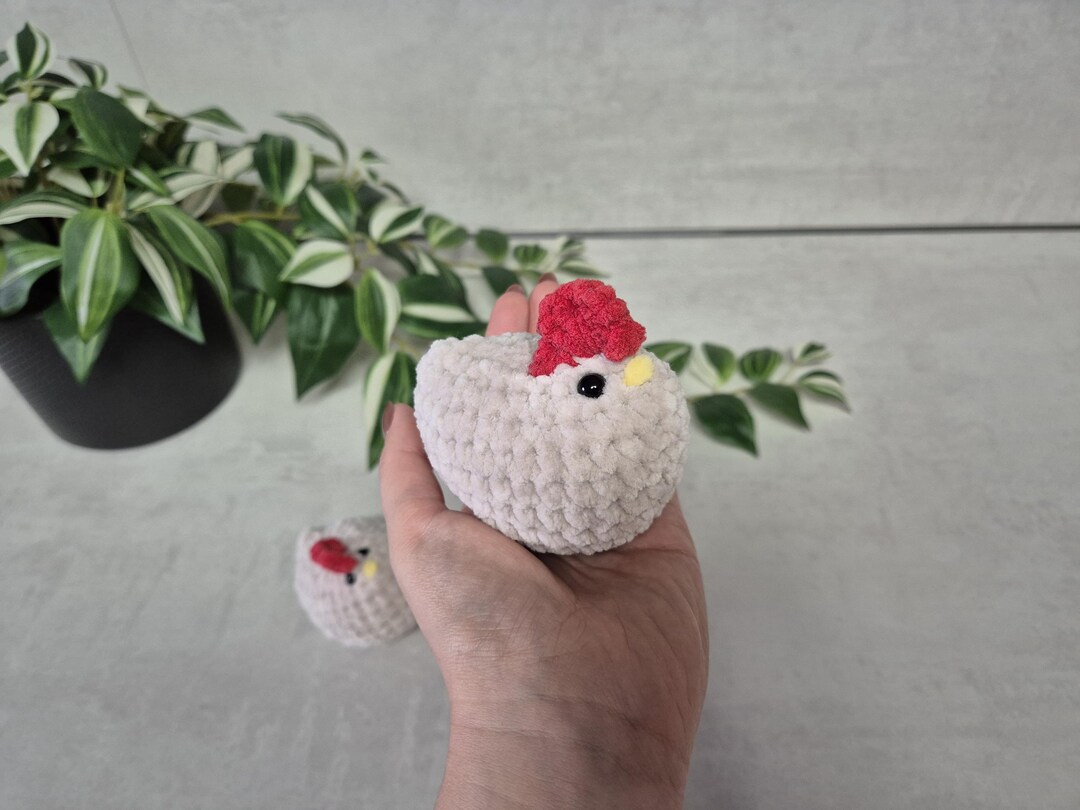Mini Crocheted Chicken / Plush Chicken / Amigurumi / Chicken Cuddly Toy ...